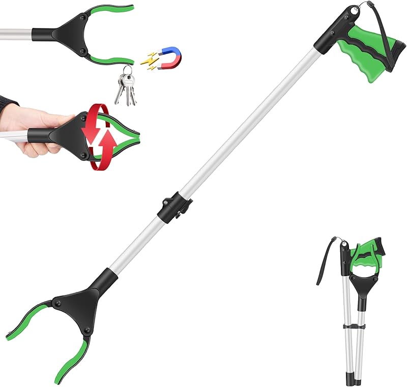 2Pack 32" And 43" Grabber Reacher Tool-Extra Long Grabber for Seniors ...