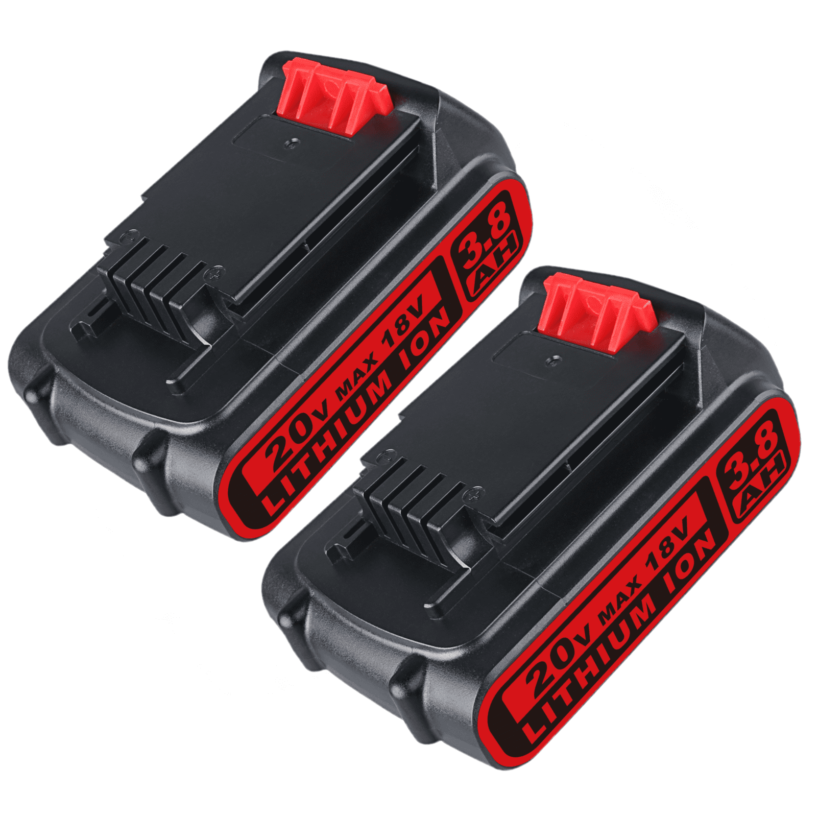 2Pack 3800mAh 20V Replace for B+D 20V Lithium Battery Compatible with B ...