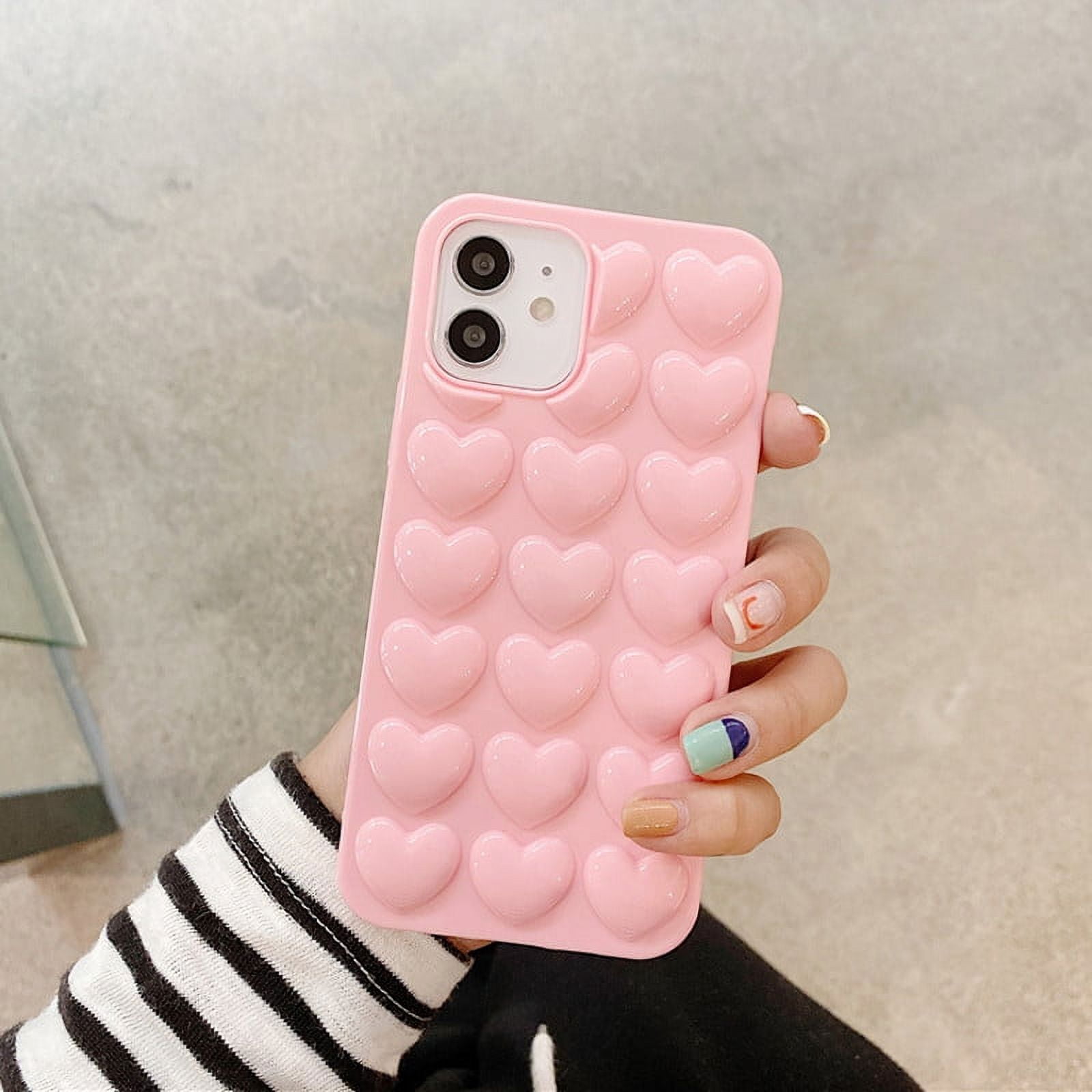 2Pack 3D Love Heart Couples Phone Case for iPhone (for iPhone 13 Pro ...