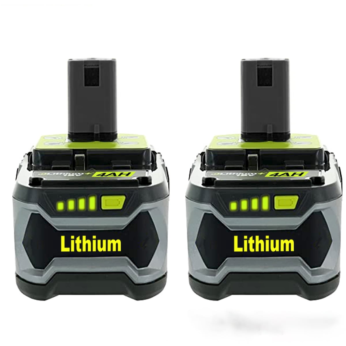 2Pack 4.0Ah P104 Battery for Ryobi 18V Battery Lithium ONE Plus P104 ...