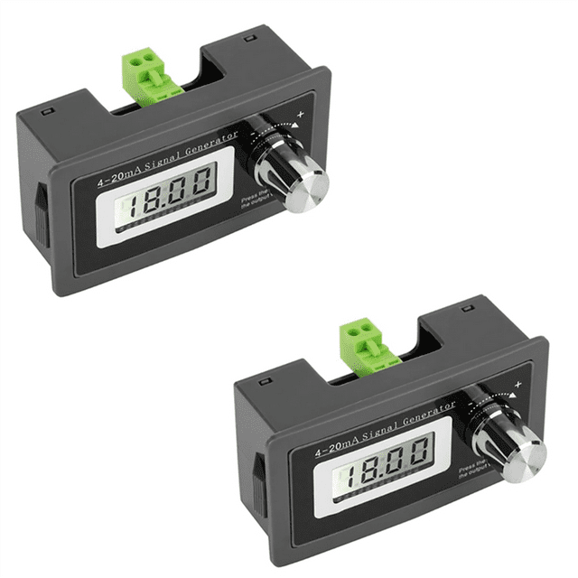 2Pack 4-20MA Current Loop Signal Generator 0.01 Precision Two-Wire PLC ...
