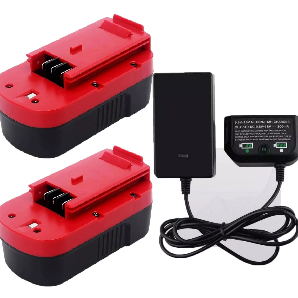 2Pack 4.5Ah 18V HPB18 Battery & 9.6V-18V Charger Compatible with Black ...