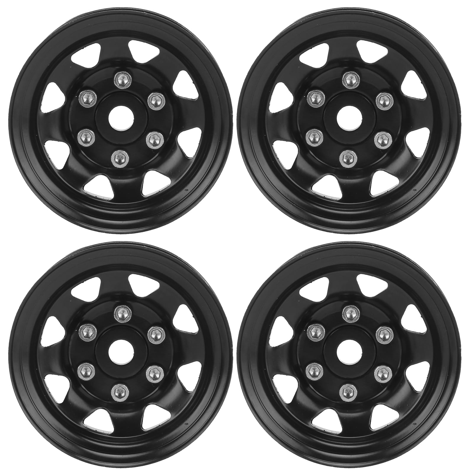 (2Pack) 4 Pcs 1.55 Inch RC Wheel Rim Hub Universal RC Wheel Hubs for ...