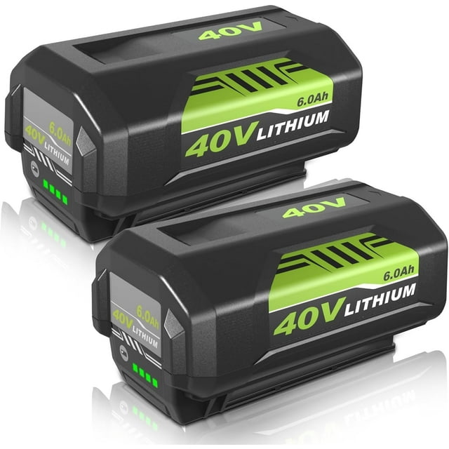 2Pack 40V 6.0Ah OP40601 Battery Replacement for Ryobi 40V Battery ...