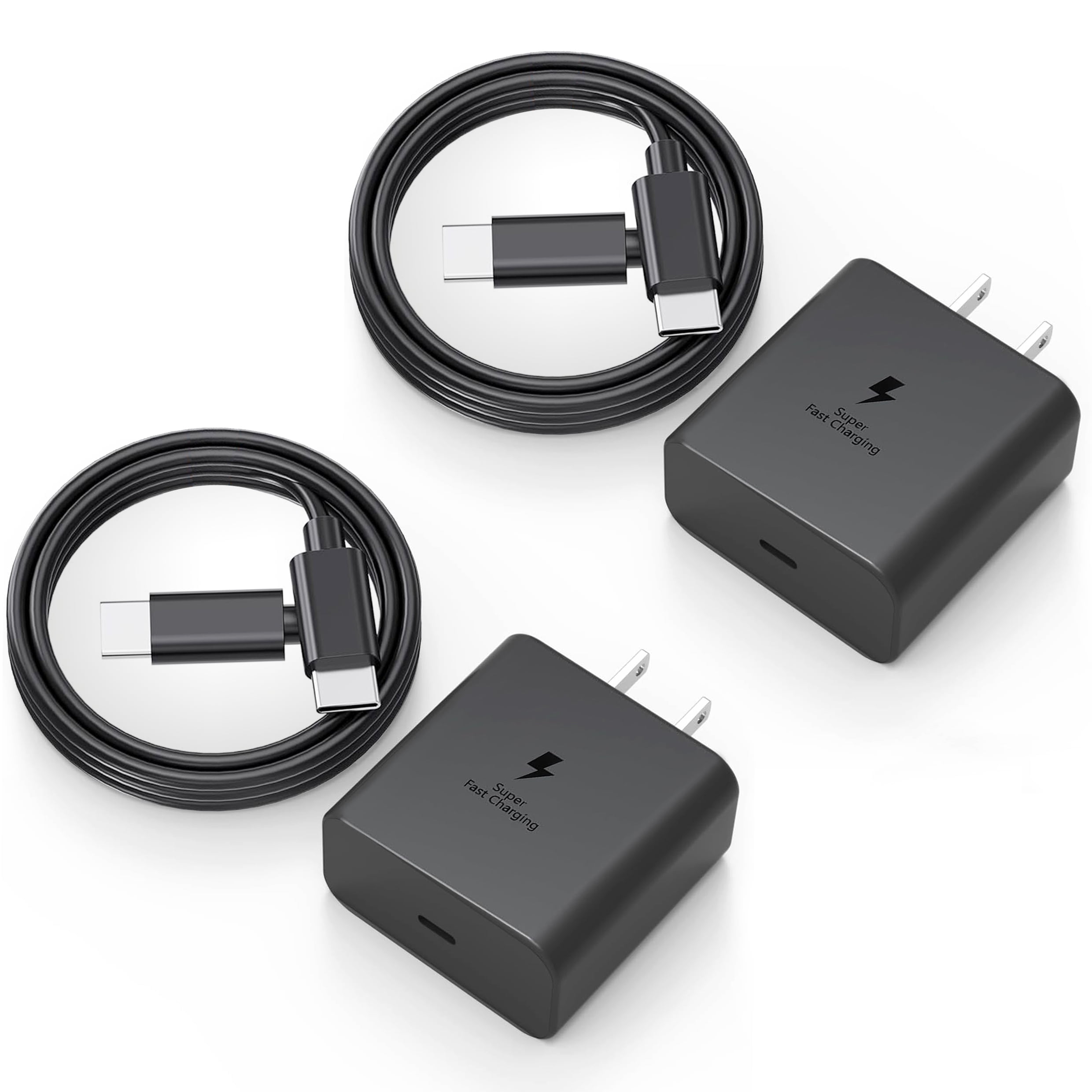 2Pack 45W USB C Fast Charger for Samsung Galaxy Z Fold 6 Fold 5 Flod 4 Flip 6 Flip 5 A03s A14 ...