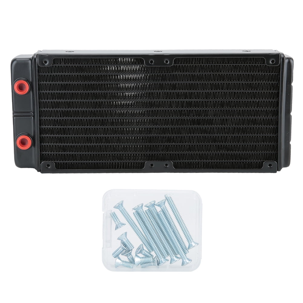 (2Pack) 45mm Double Core 24-Pipe Heat Sink Water Radiator Computer ...