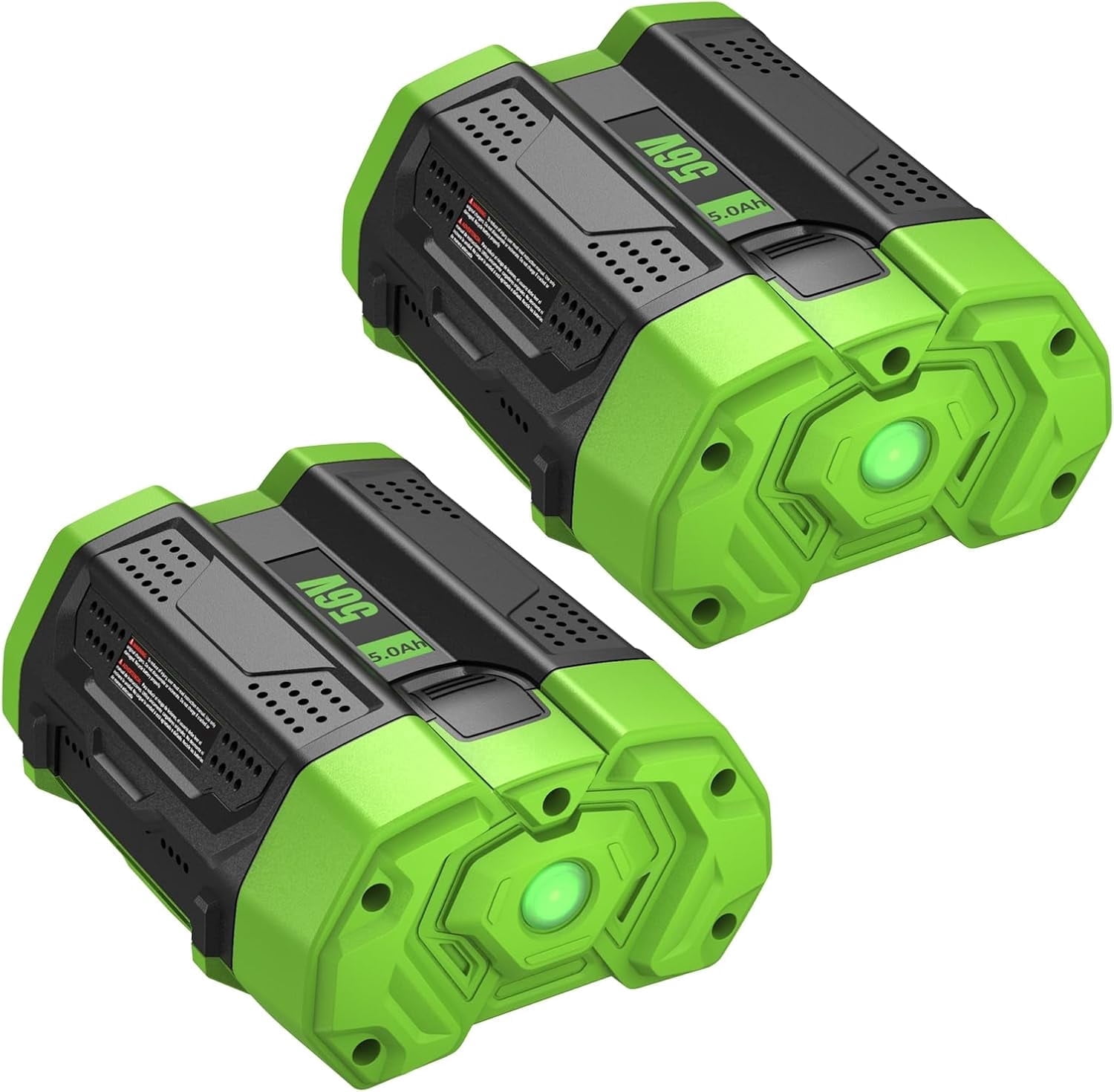 2Pack 5.0Ah Replacement for EGO 56V Battery Compatible with EGO 56 Volt ...