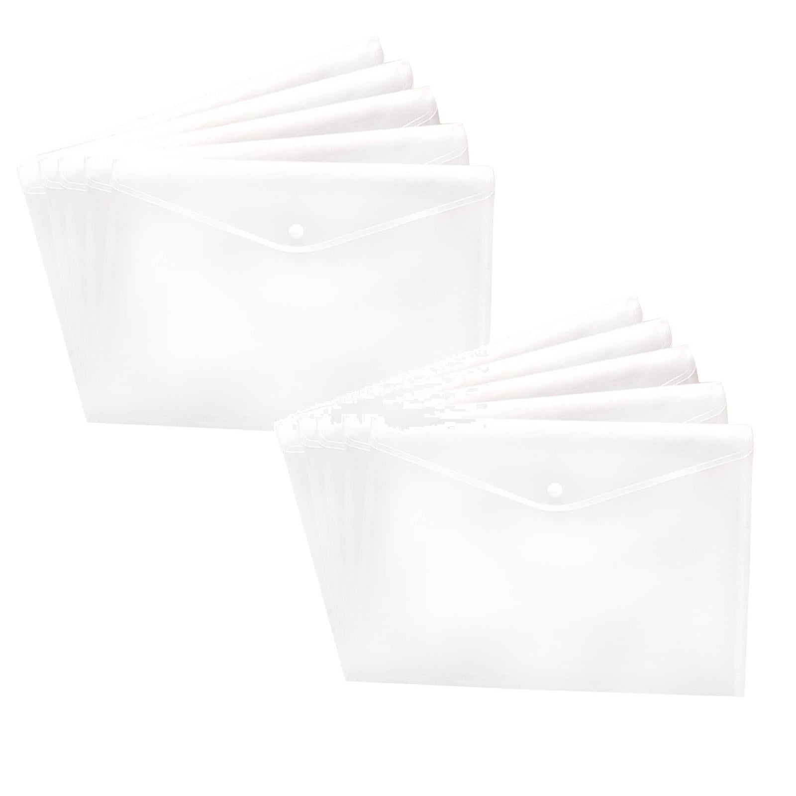 2Pack 5 Piece Transparent Document Folder Transparent Archiving ...