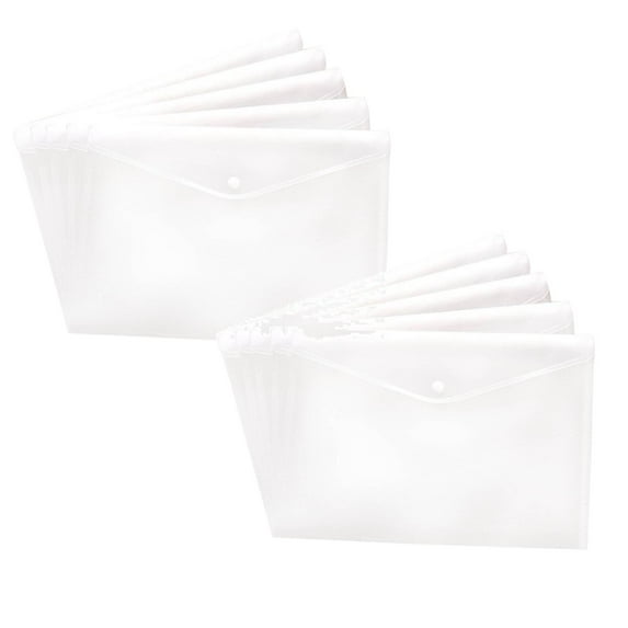 2Pack 5 Piece Transparent Document Folder Transparent Archiving ...