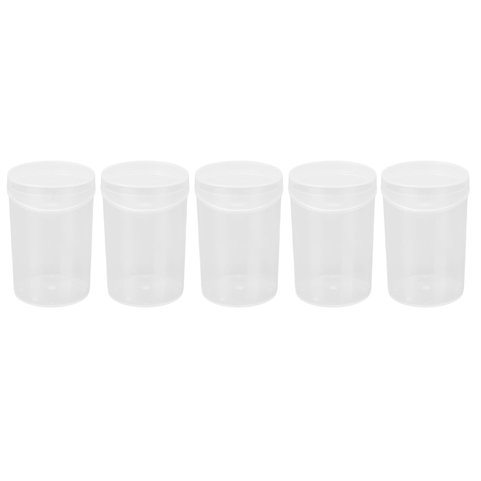 (2Pack) 5pcs Makeup Sponge Box Multipurpose Transparent Round Beauty ...