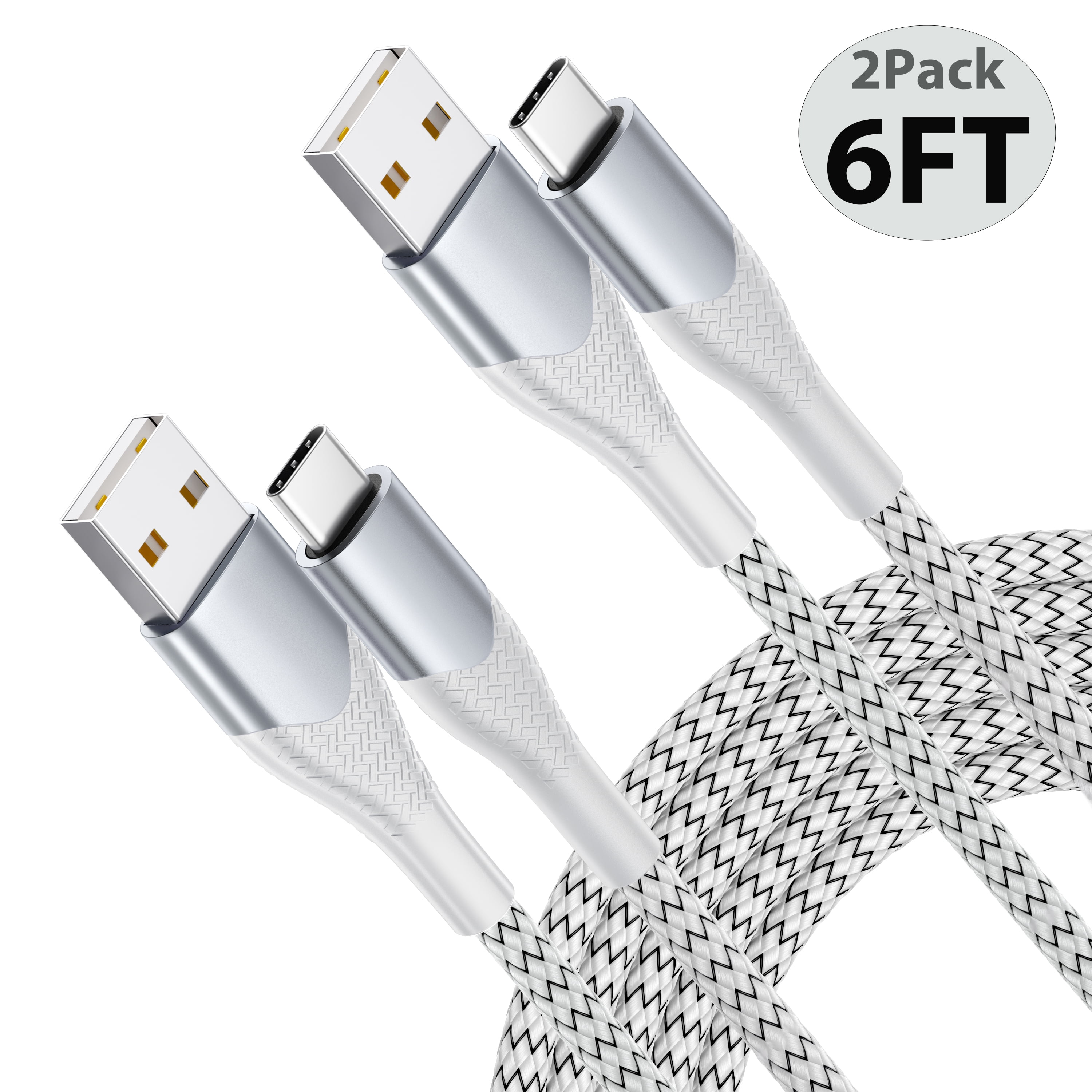 [2Pack] 6ft USB C Cable,XUDUO Type C Fast Braided USB C Charger for ...