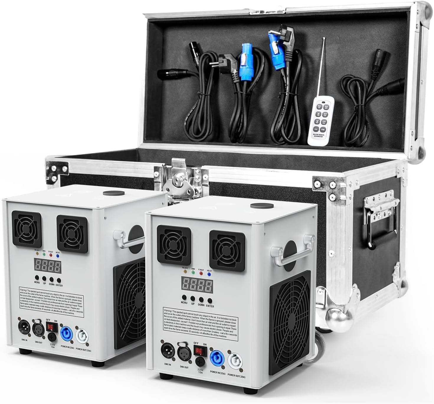 2Pack 700W Cold Spark Machine with Flight Case - DMX512 Stage Effect ...