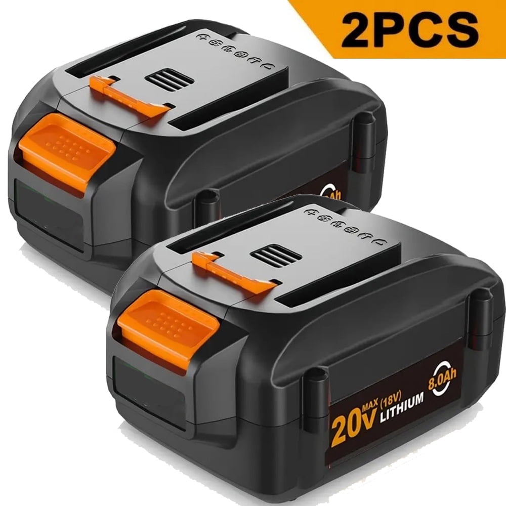 Vanon 2Pack 8.0Ah 20V Lithium Battery, Compatible with Worx WA3520 ...