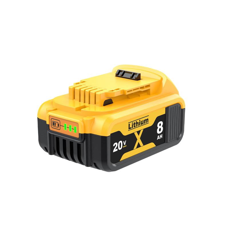 2Pack 8.0Ah Battery Replacement for Dewalt 20 Volt MAX XR Battery ...