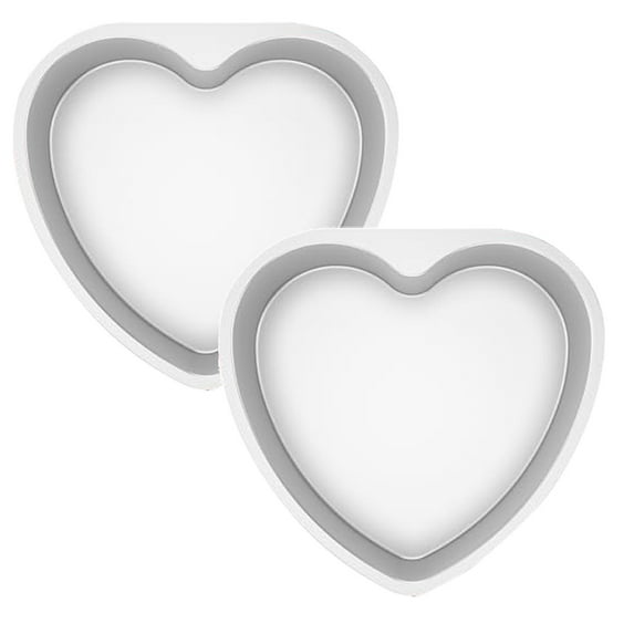 2Pack 8 Inch Heart Shaped Cake Pan Aluminum Heart Cake M Old Nonstick ...