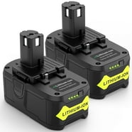 2 Pack 8.0Ah P108 18Volt Replacement Battery Compatible with Ryobi 18V ...