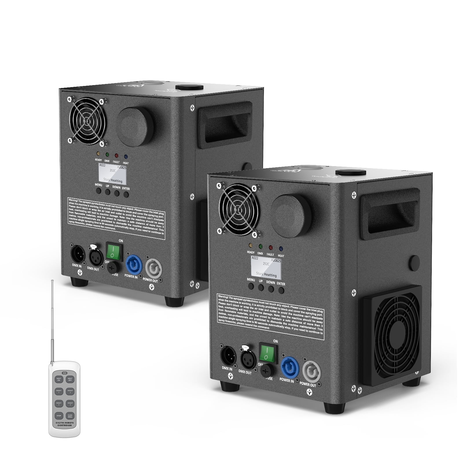 2Pack 800W Cold Spark Machine Spraying Electronic Flower Effect Machine ...