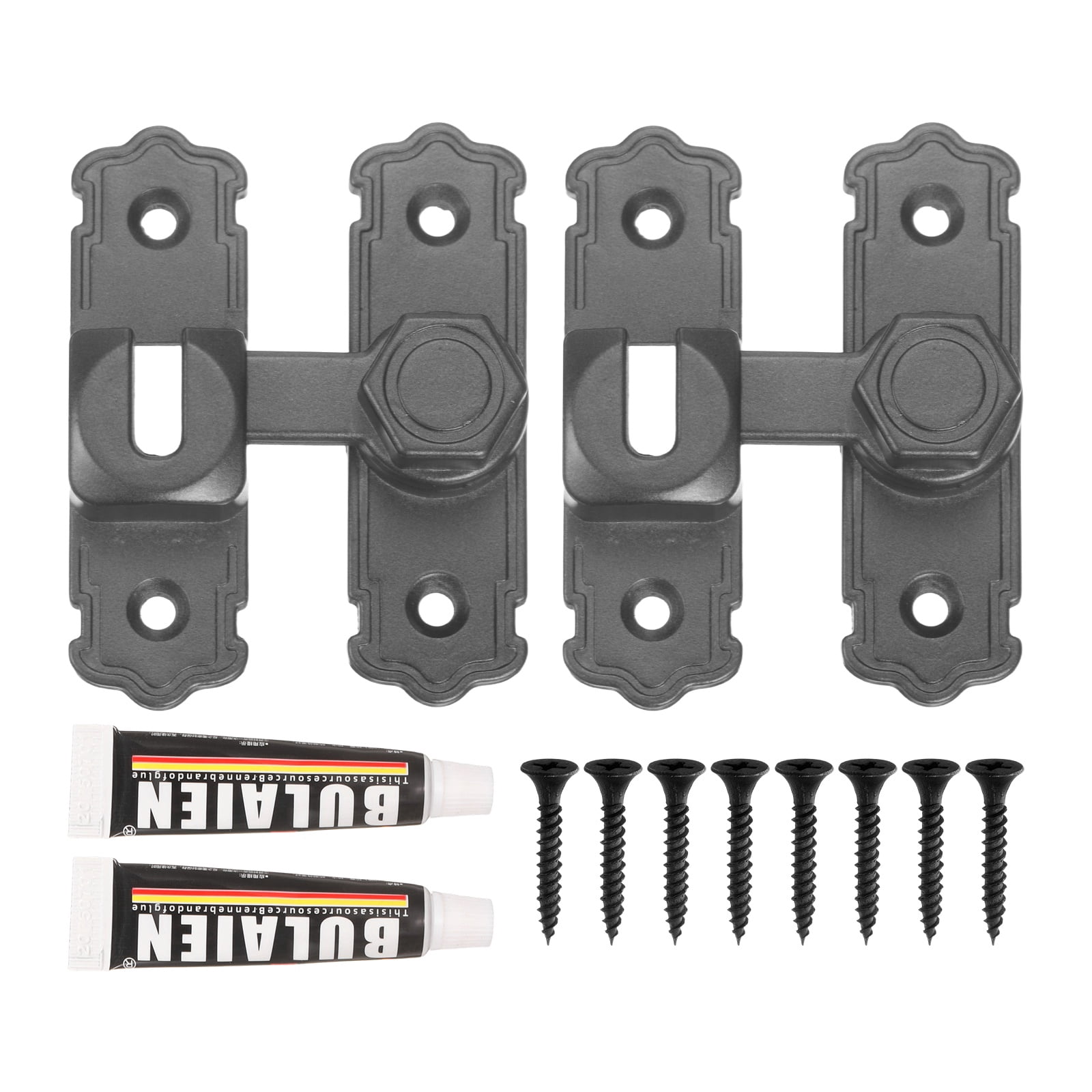 2Pack 90/180 Degree Flip Gate Latches, Aluminum Alloy Flip Sliding Barn ...