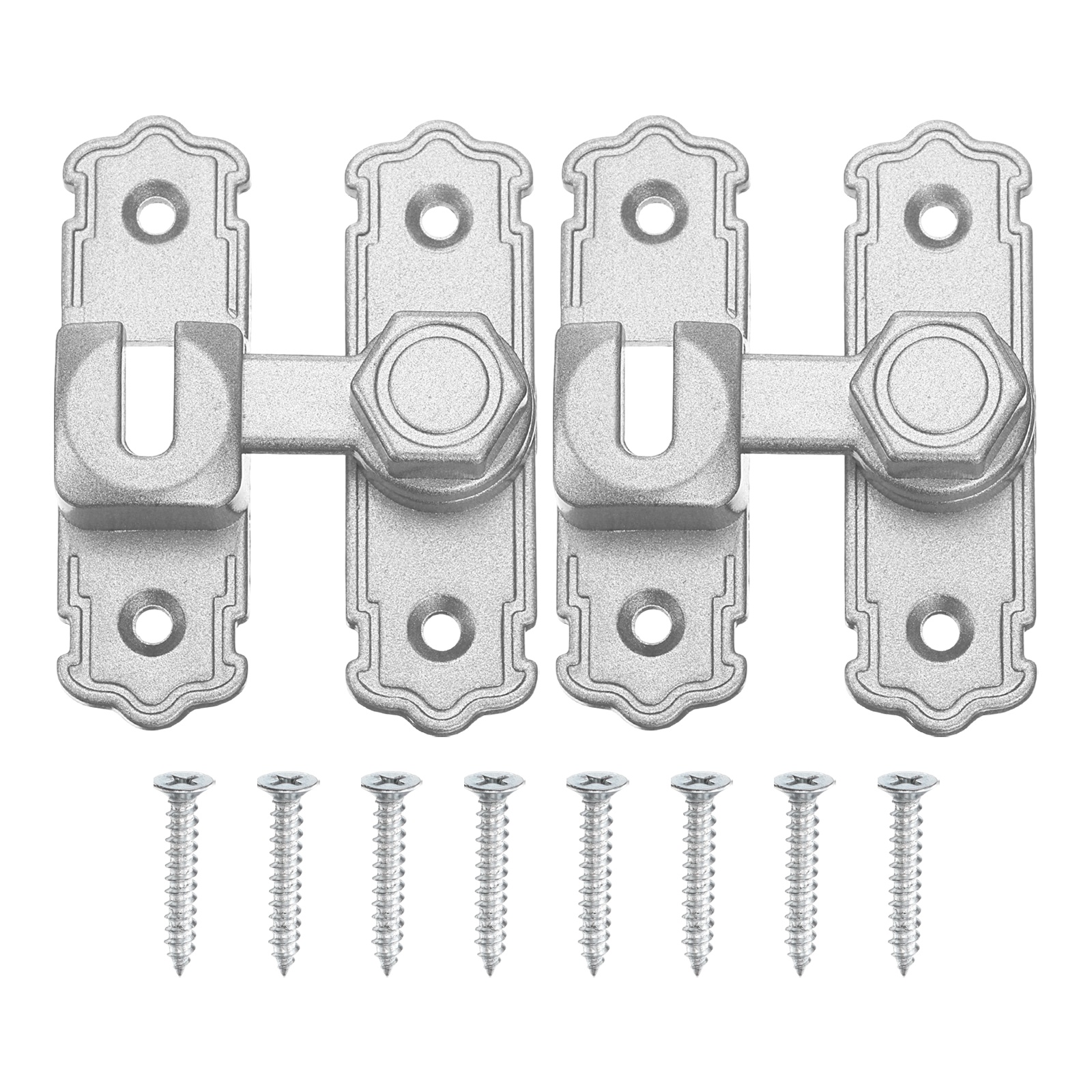 2Pack 90/180 Degree Flip Gate Latches, Aluminum Alloy Flip Sliding Barn ...
