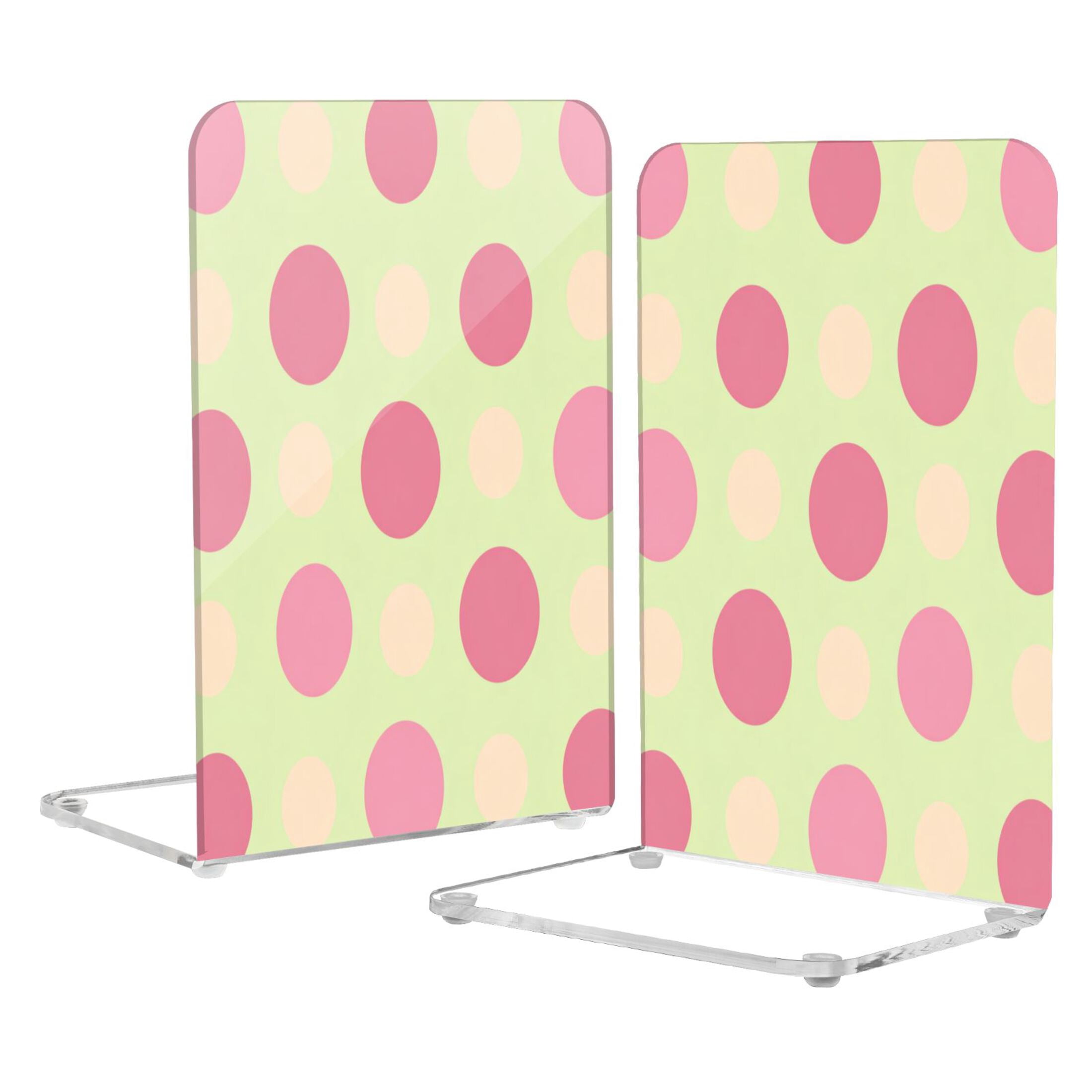 2Pack Acrylic Bookends Clear L-Shaped Book Holders with Non-Slip Pads ...