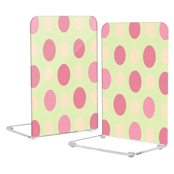 2Pack Acrylic Bookends Clear L-Shaped Book Holders with Non-Slip Pads ...