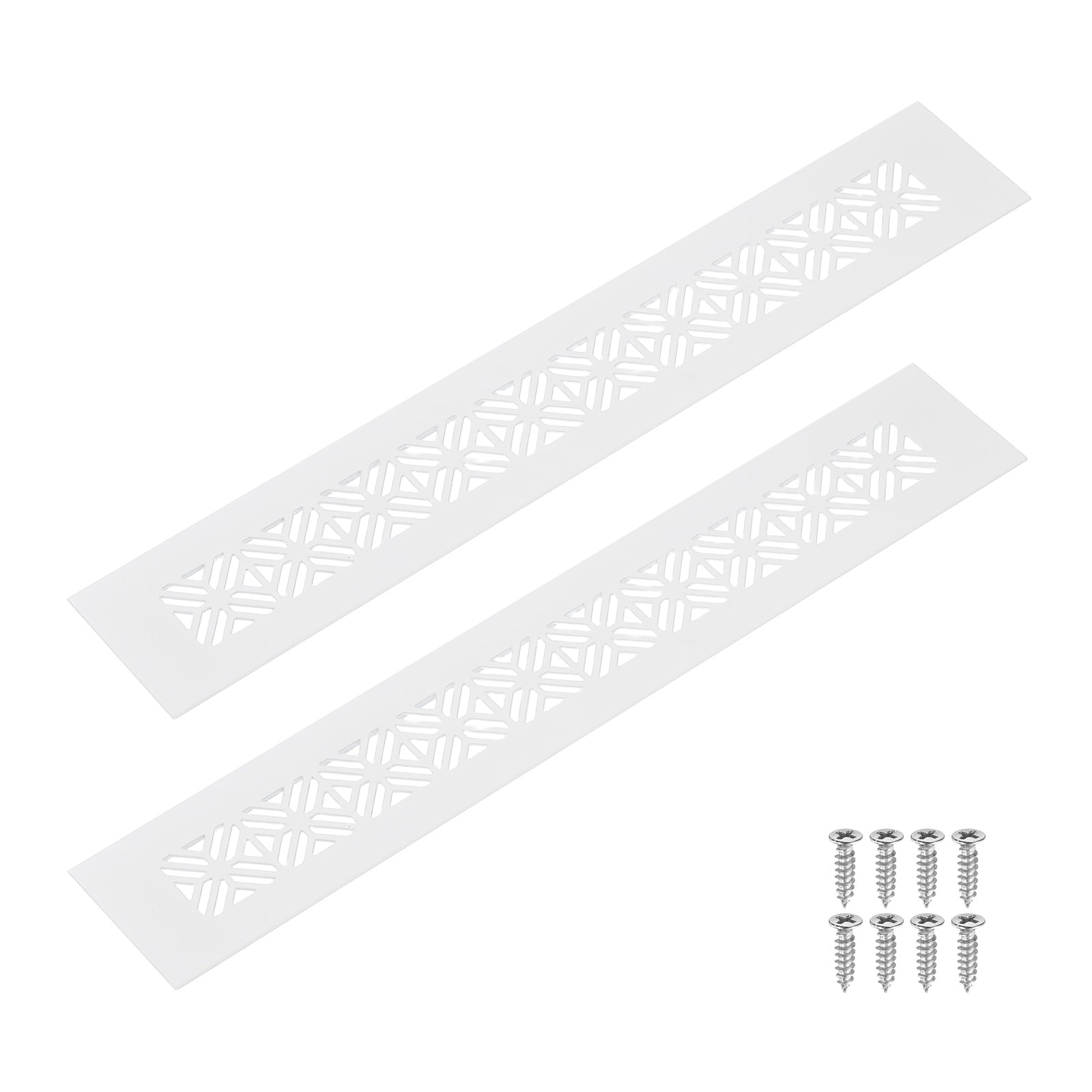 2Pack Aluminum Alloy Air Vents, 300 x 50mm / 11.8 x 2" Rectangle ...