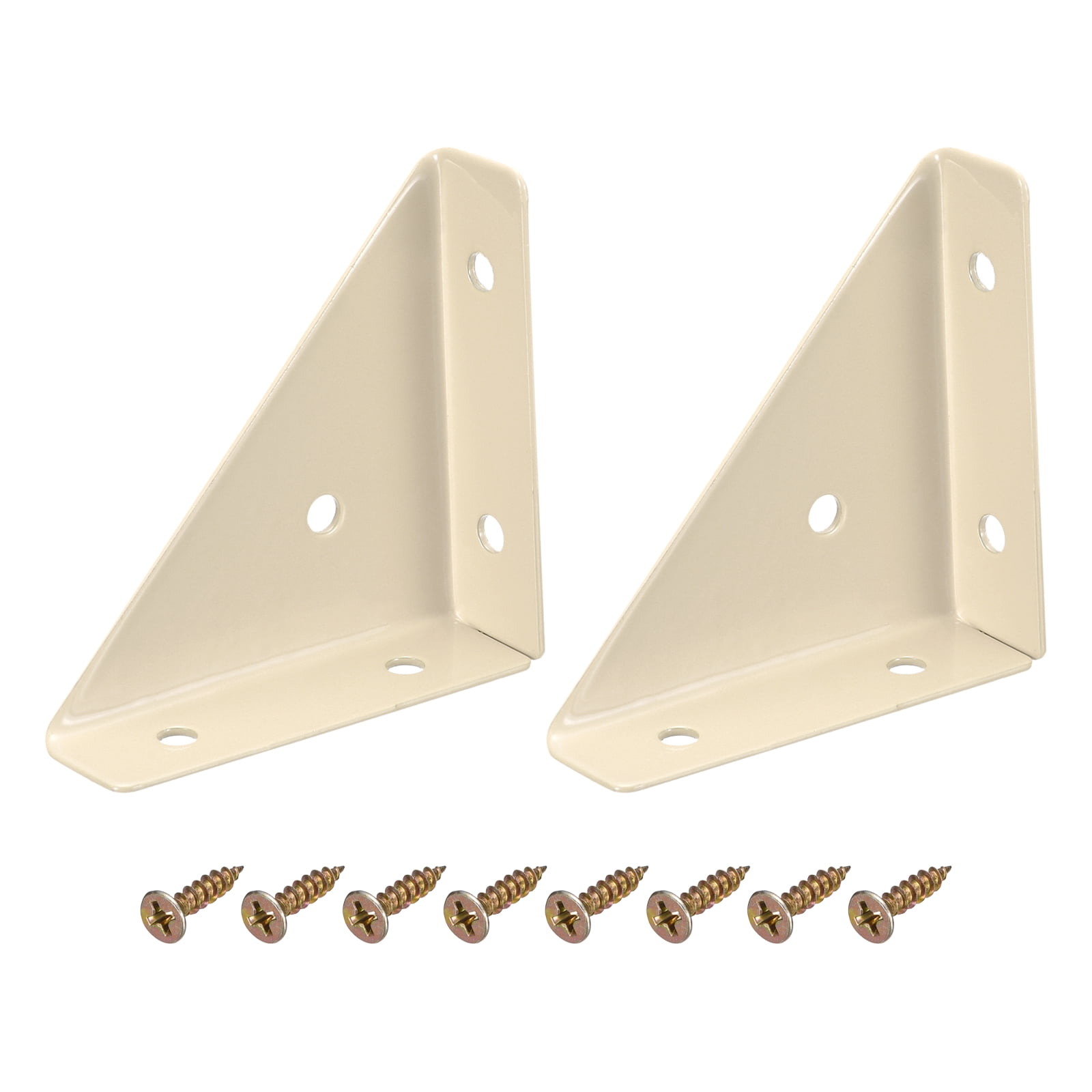 2Pack Angle Corner Brackets 66mm x 66mm, Cold Rolled Steel Braces ...