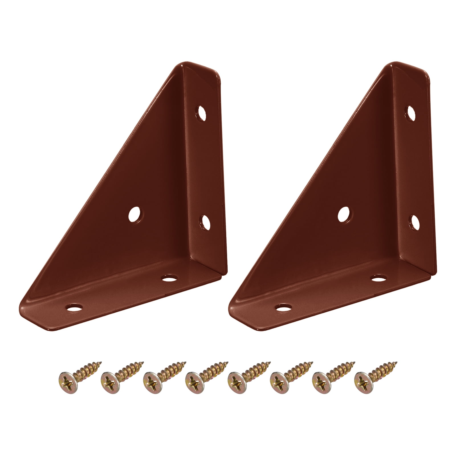 2Pack Angle Corner Brackets 66mm x 66mm, Cold Rolled Steel Braces ...