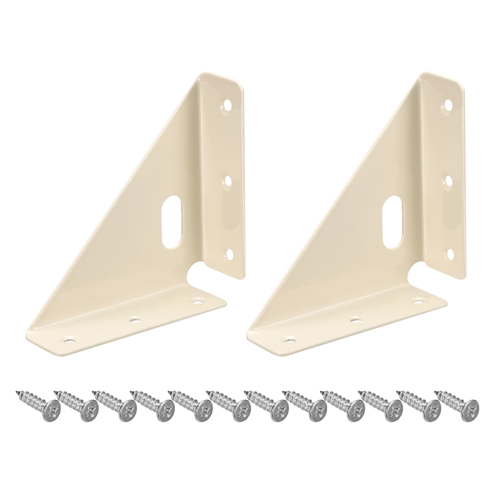 2Pack Angle Corner Brackets 86mm x 86mm, Cold Rolled Steel Braces ...
