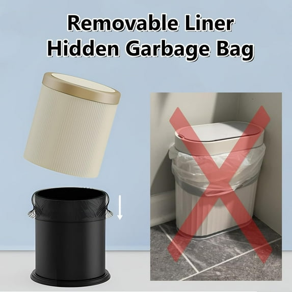 2Pack Automatic Bathroom , Touchless Motion Sensor Garbage Can with Lid ...