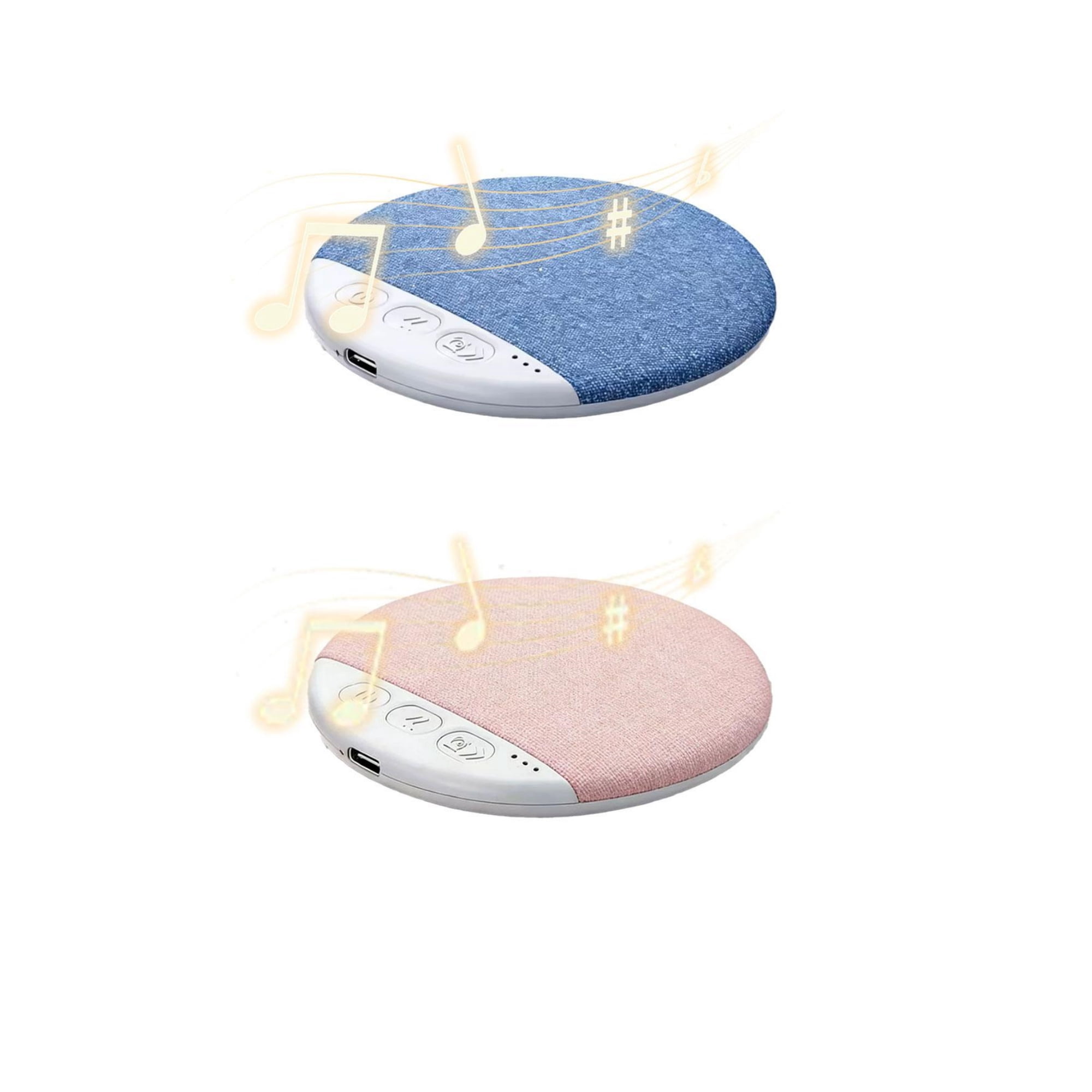 2Pack Bluetooth Pillow Speaker for Sleeping with White Noise Timer ...