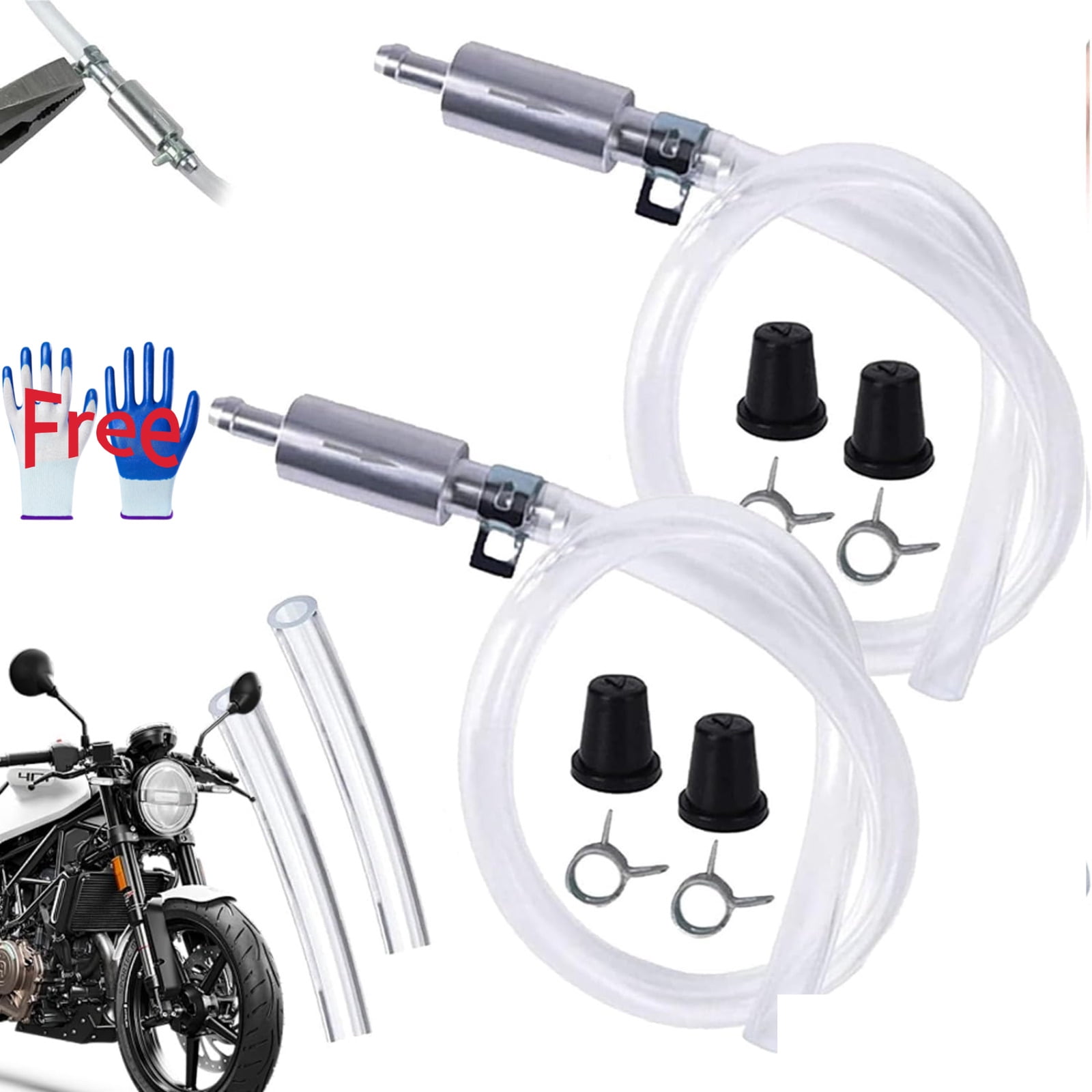 2Pack Brake Bleeder Hose, 2025 New One Way Check Valve Tube Bleeding ...