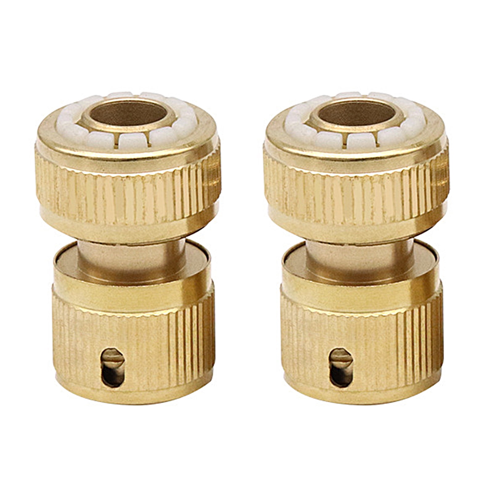 2Pack Brass Garden Hose Quick Couplers Fittings High Pressure Tolerance ...