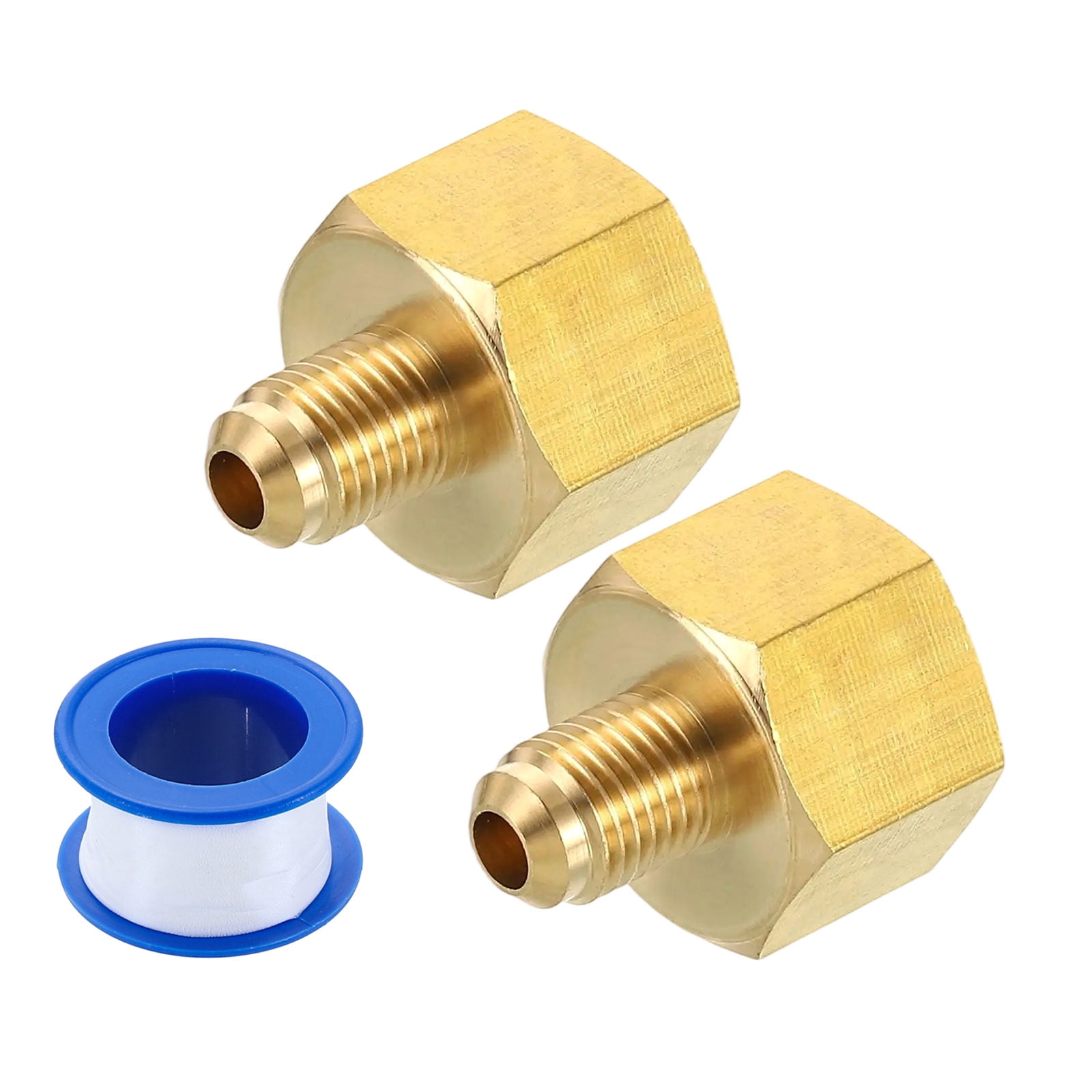 2Pack Brass Pipe Fitting, 1/4 SAE Male x 1/2 SAE Female Pipe Adapter ...