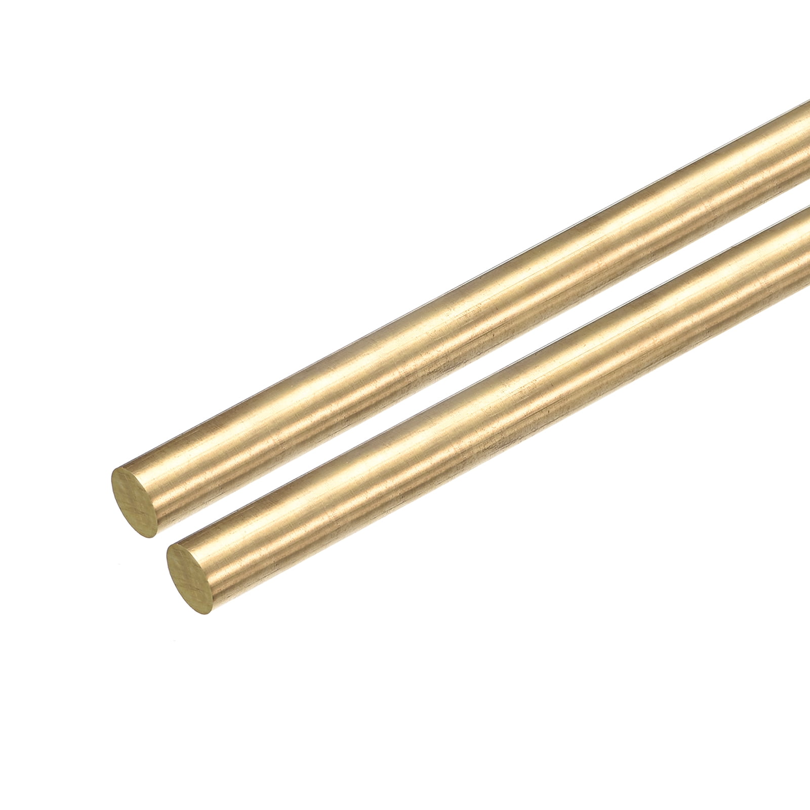 2Pack Brass Round Rods, 15/32 Inch Brass Solid Round Rod Lathe Bar ...