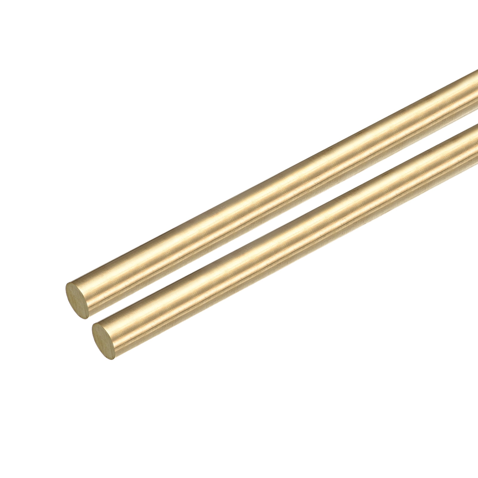 2Pack Brass Round Rods, 3/8 Inch Brass Solid Round Rod Lathe Bar Stock ...