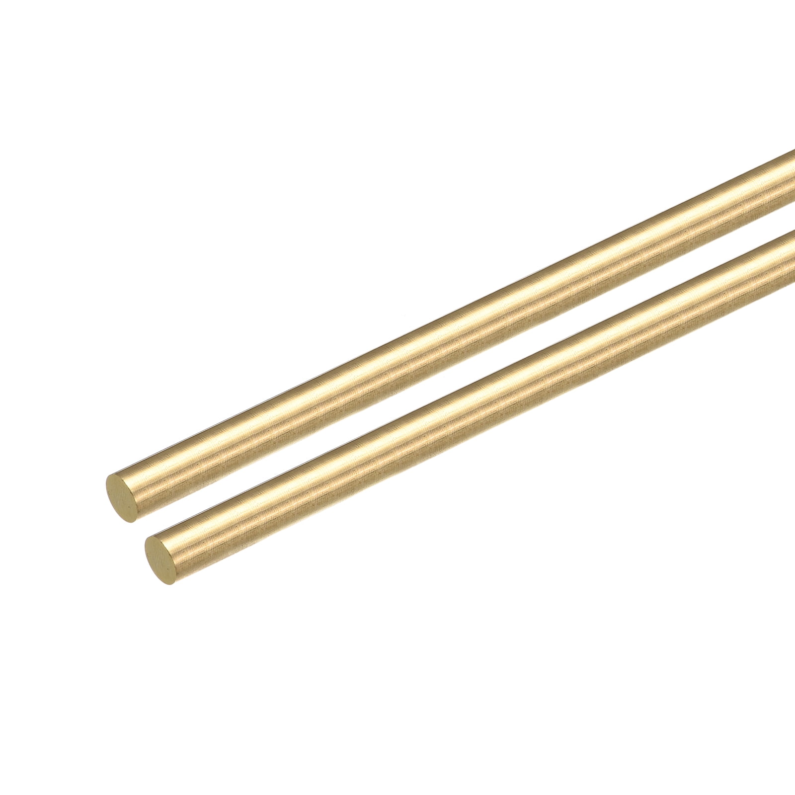 2Pack Brass Round Rods, 5/16 Inch Brass Solid Round Rod Lathe Bar Stock ...