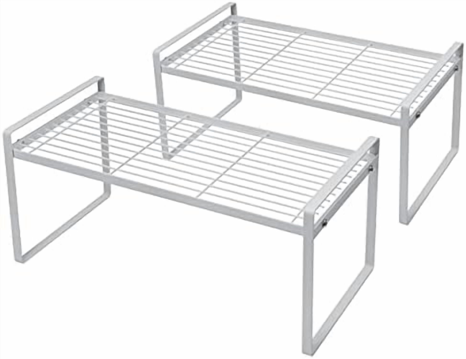 2Pack Cabinet Shelf Organizer Storage Rack Space Saving for Kitchen ...