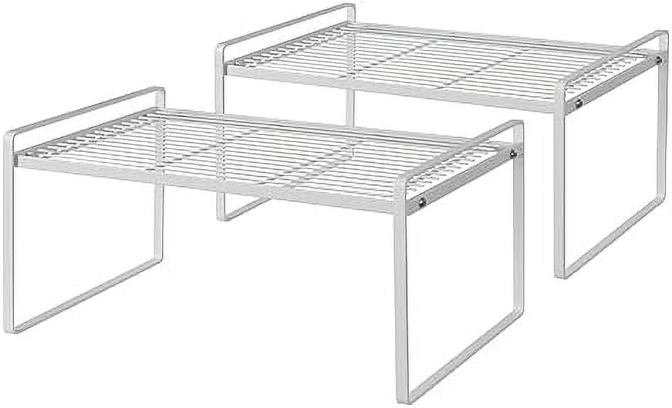2Pack Cabinet Shelf Organizer Storage Rack Space Saving for Kitchen ...