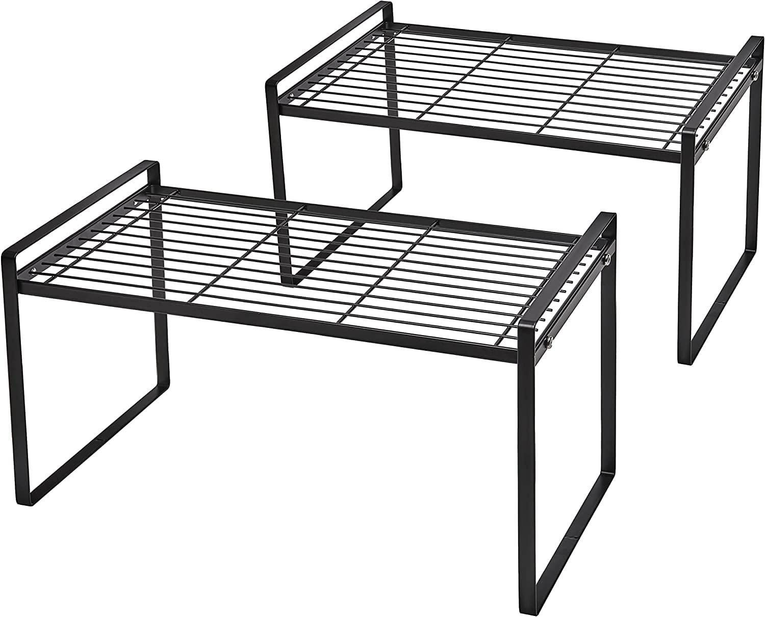 2Pack Cabinet Shelf Organizer Storage Rack Space Saving for Kitchen ...