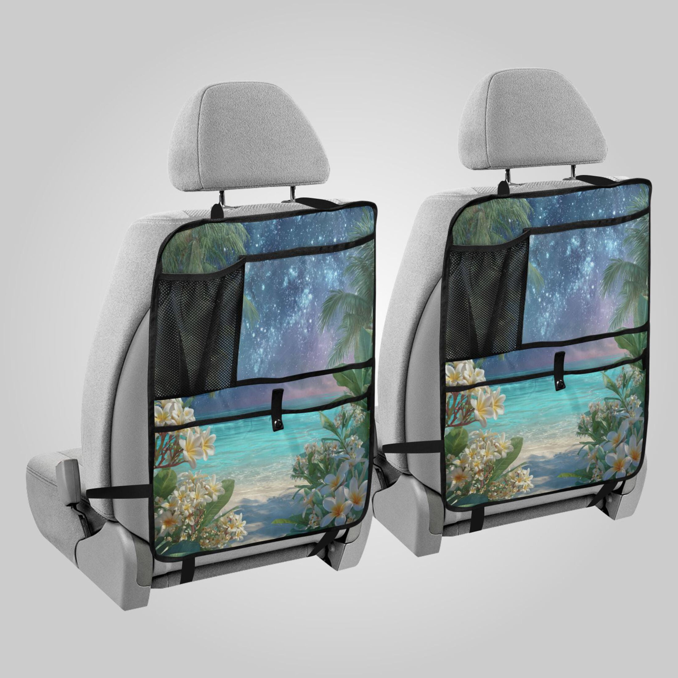 2Pack Car Back Seat Organizer Antique Nylon Fabric Thickened Waterproof ...