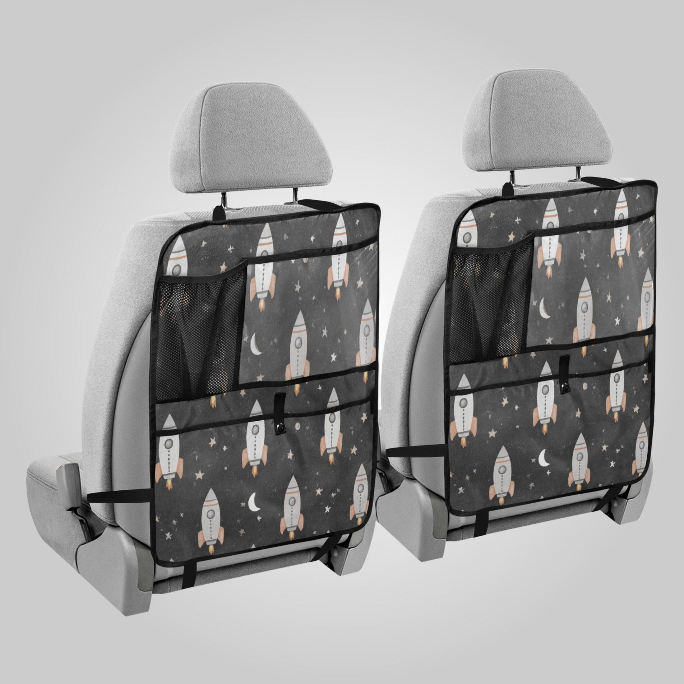 2Pack Car Back Seat Organizer Antique Nylon Fabric Thickened Waterproof ...