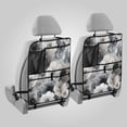 2Pack Car Back Seat Organizer Antique Nylon Fabric Thickened Waterproof ...