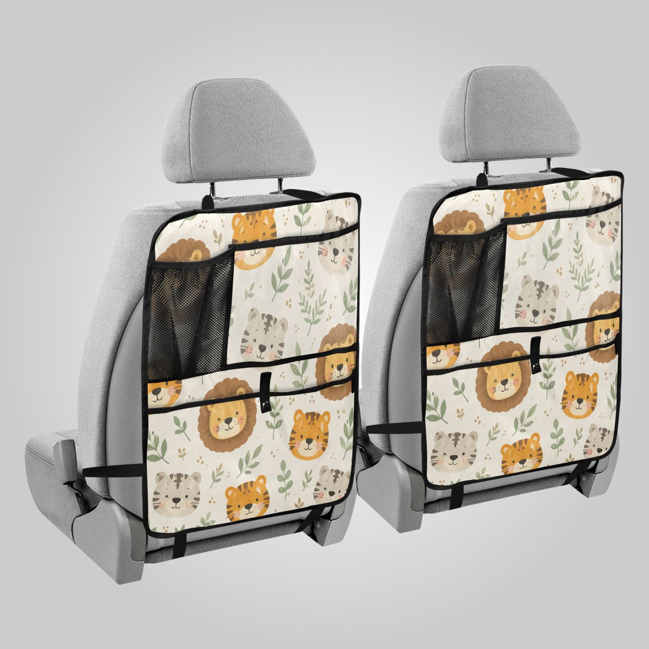 2Pack Car Back Seat Organizer Antique Nylon Fabric Thickened Waterproof ...