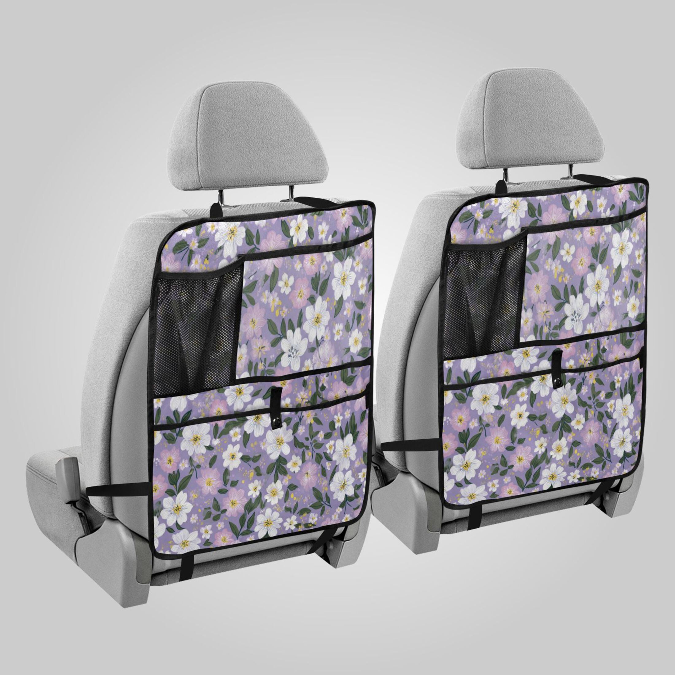 2Pack Car Back Seat Organizer Antique Nylon Fabric Thickened Waterproof ...