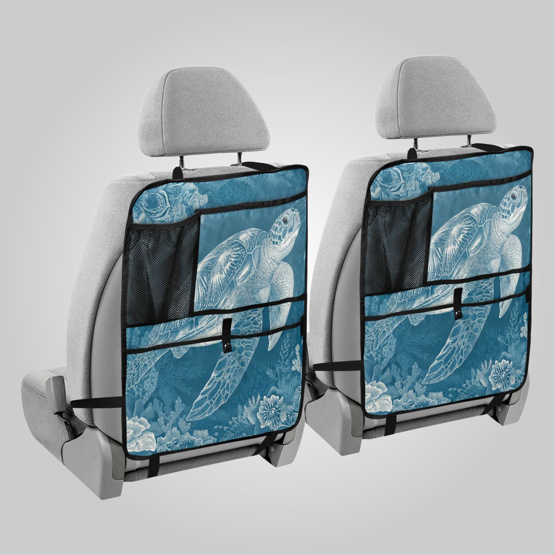2Pack Car Back Seat Organizer Antique Nylon Fabric Thickened Waterproof ...