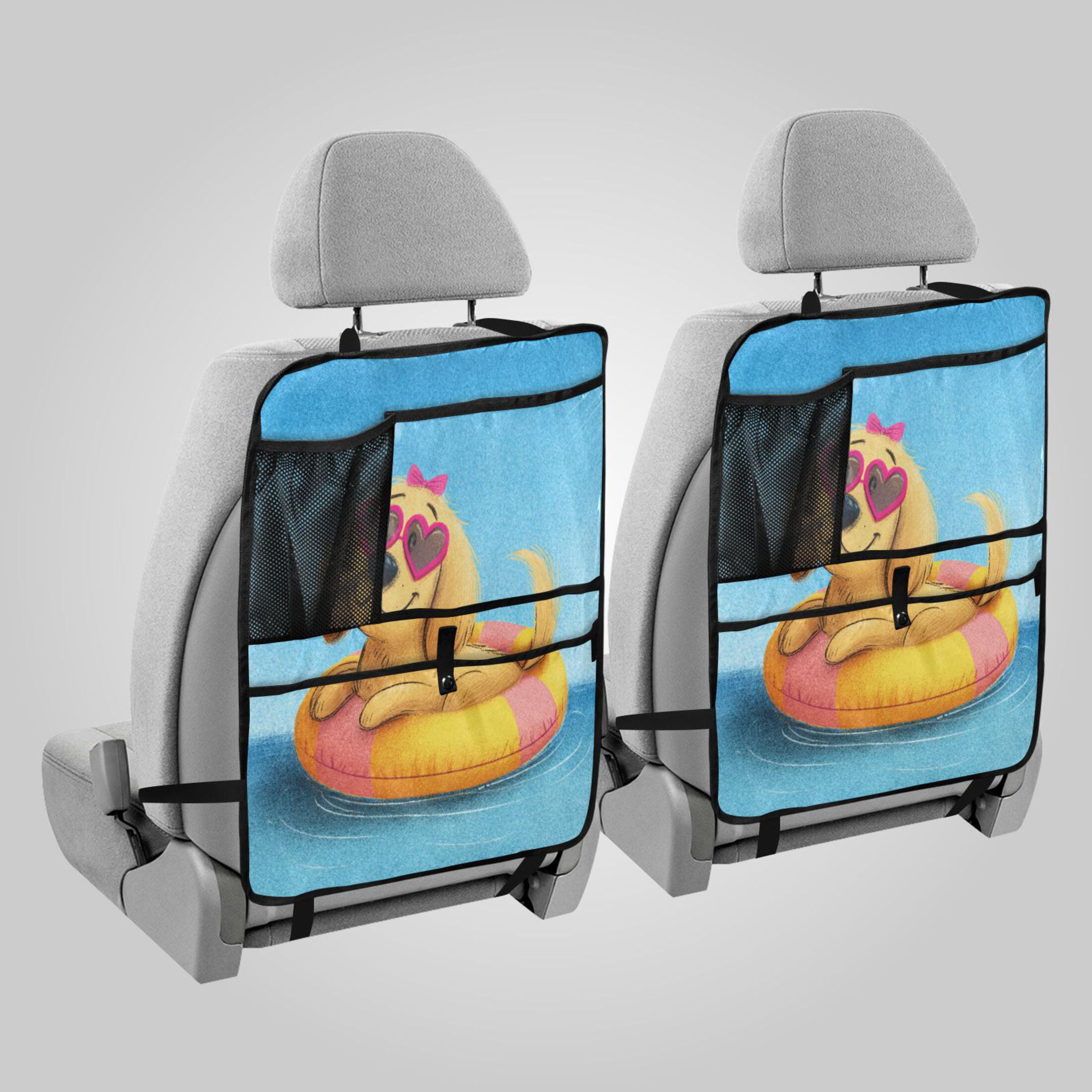 2Pack Car Back Seat Organizer Antique Nylon Fabric Thickened Waterproof ...