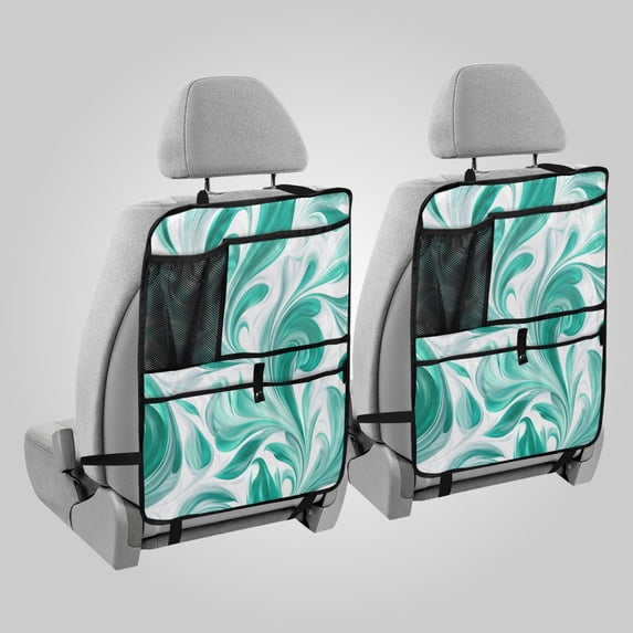 2Pack Car Back Seat Organizer Antique Nylon Fabric Thickened Waterproof ...