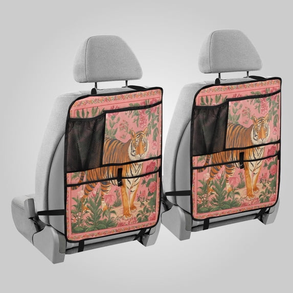 2Pack Car Back Seat Organizer Antique Nylon Fabric Thickened Waterproof ...