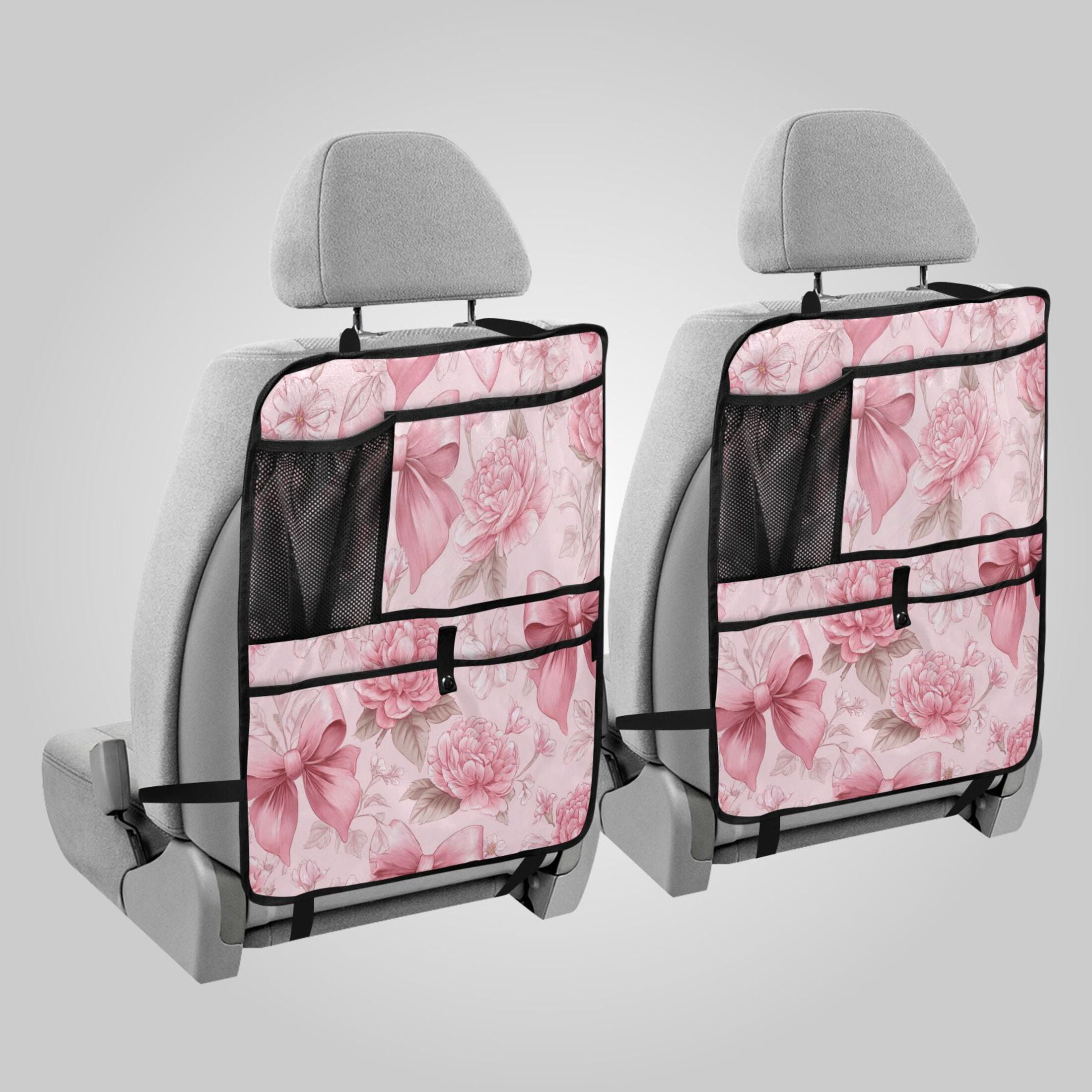 2Pack Car Back Seat Organizer Antique Nylon Fabric Thickened Waterproof ...